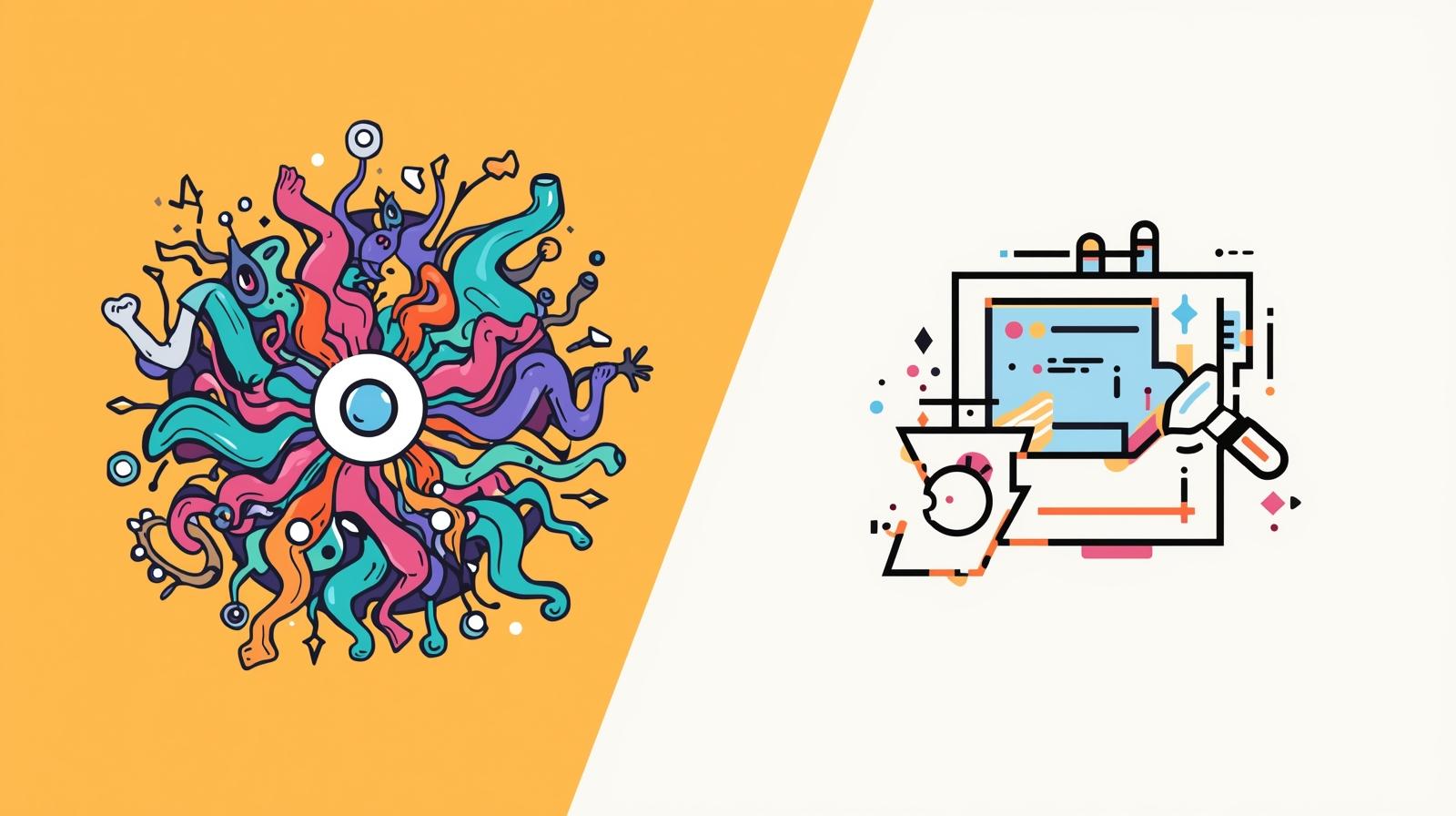 Cartoon vs Minimalist: Choosing the Right Tone for Your Audience– Logo ...