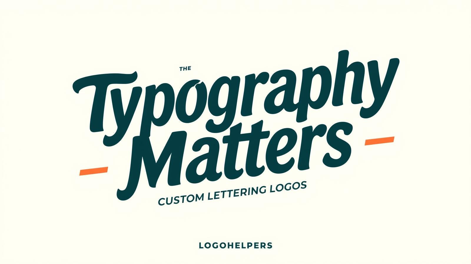 Typography Matters: Custom Lettering Logos by LogoHelpers– Logo Helpers
