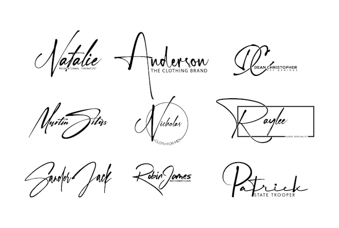 I Will Design an Elegant Custom Signature Logo for Your Brand Identity ...